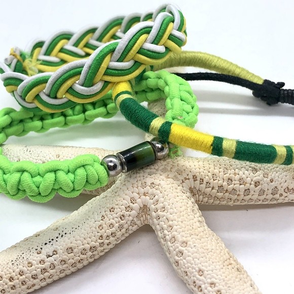 Fashion Jewelry | Jewelry | 3 Island Bracelets Lot Of 3 Green Yellow ...